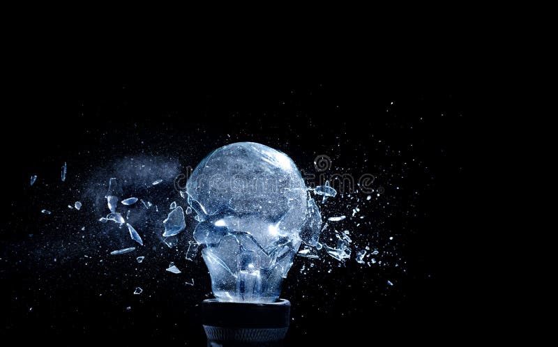 Bulb explosion stock photo. Image of crash, background - 36529994