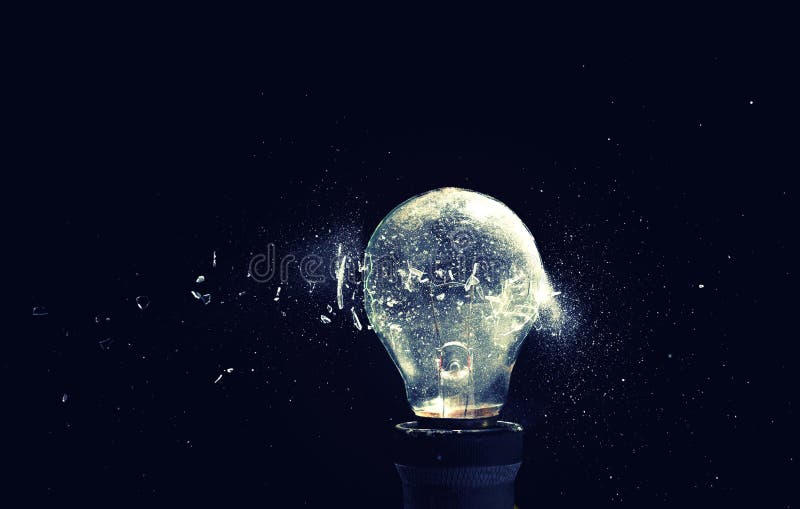 Bulb explosion stock image. Image of bulb, crash, bang - 36530007