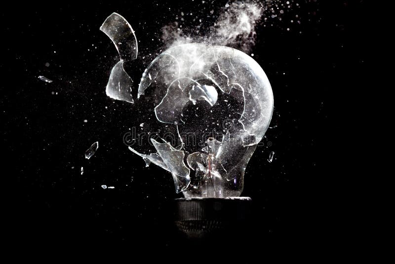 Bulb explosion stock image. Image of broken, bulb, crash - 37485033
