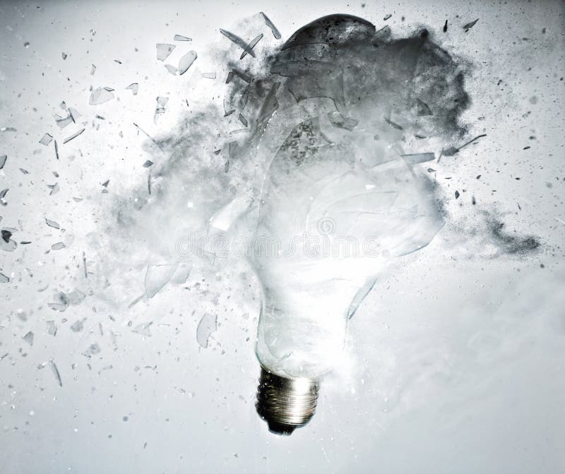 Bulb explosion stock image. Image of electric, collision - 46161577