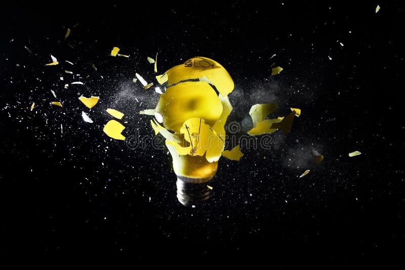 Bulb explosion stock image. Image of destroy, closeup - 46161941