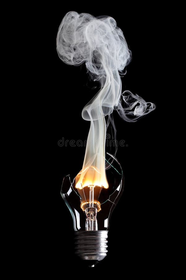 Bulb stock photo. Image of abstraction, smoke, defect - 2059442