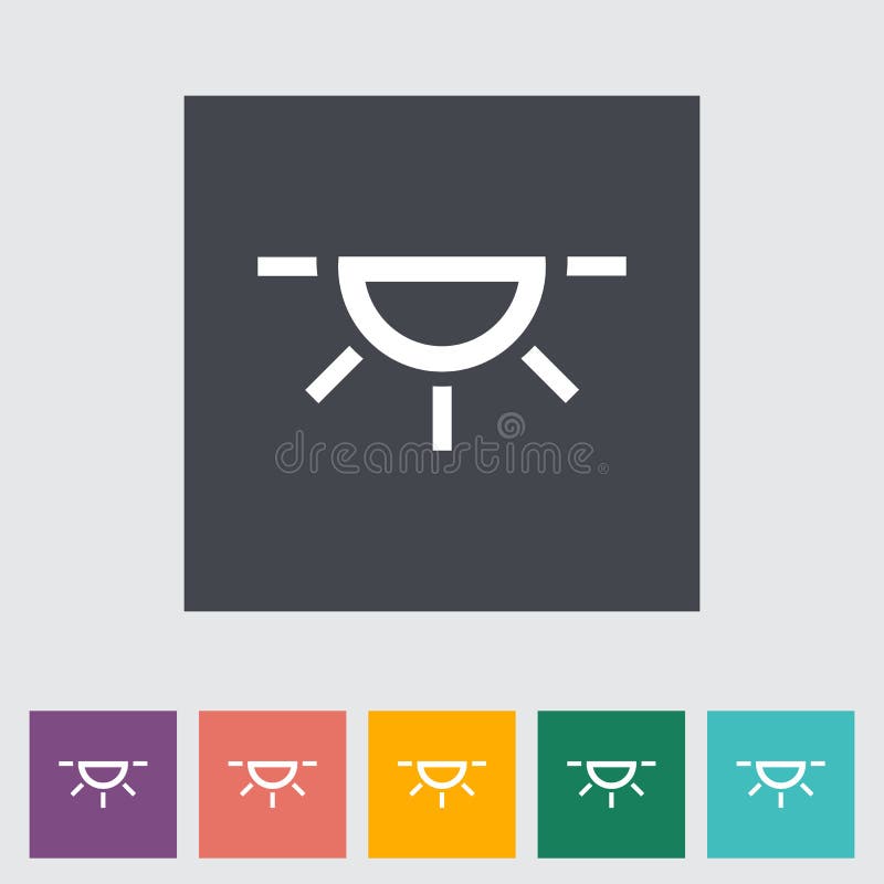 Bulb flat icon. stock vector. Illustration of design - 89289906