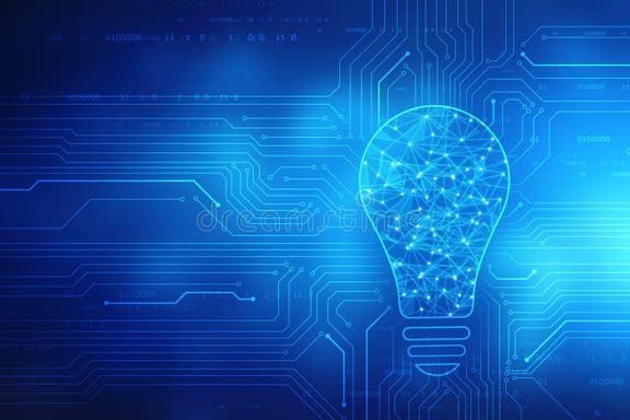 Bulb Future Technology, Innovation Background, Creative Idea Concept ...