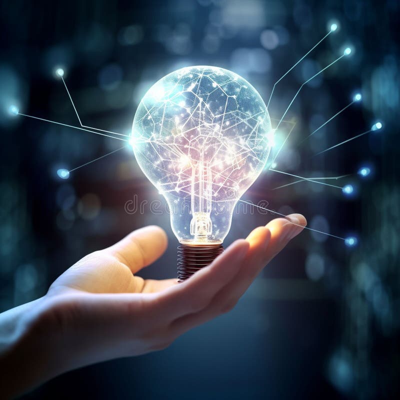 Bulb Future Technology, Innovation Background, Creative Idea Concept ...