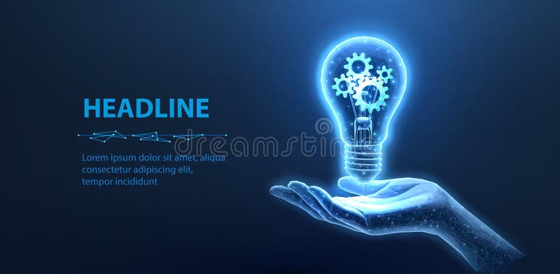 Bulb with Gears Inside. Learning Solution, Engine Power, Stock ...