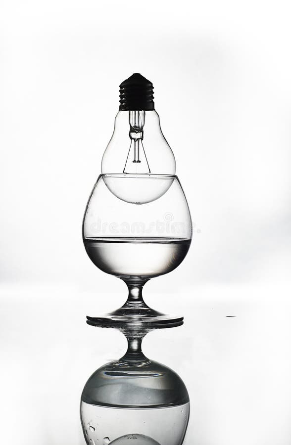Bulb in glass stock image. Image of concepts, bulb, light - 14916037