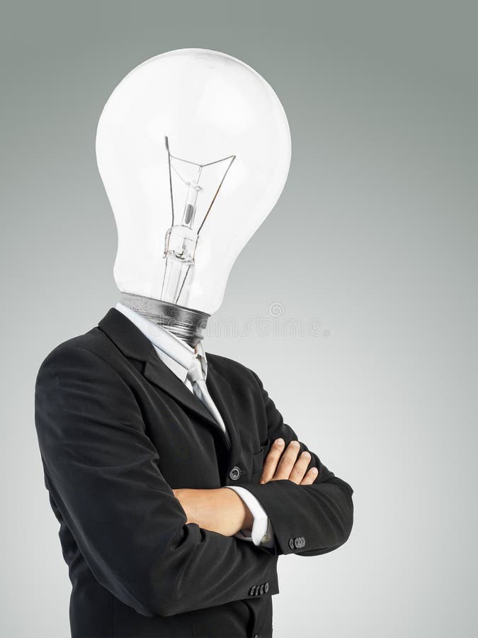 Bulb-head People Interaction Stock Photo - Image of connection, offer ...