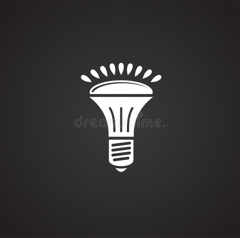 Bulb Icon on Background for Graphic and Web Design. Simple Illustration ...
