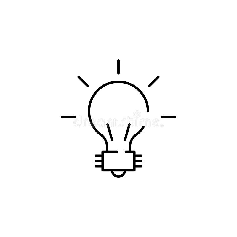 Bulb Icon. Element of Physics Science for Mobile Concept and Web Apps ...