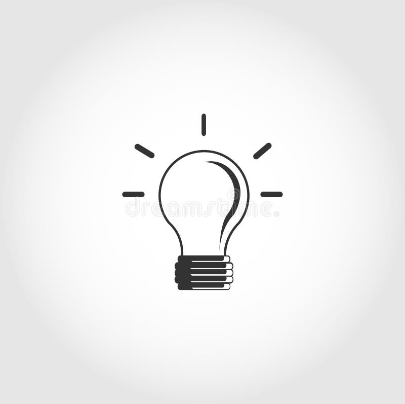 Bulb Icon. Light Bulb, Idea Bulb Isolated Icon. Business Design Element ...