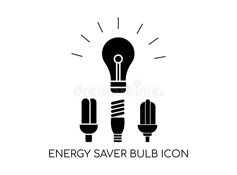 Bulb Icon Set stock illustration. Illustration of electrical - 257860814
