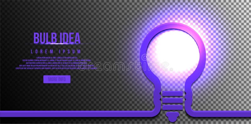 Bulb, Idea Concept, with Light Glowing Shine Isolated on Transparent ...