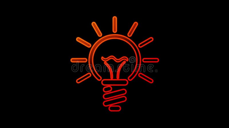 Bulb Idea and Creative Innovation Symbol Loop Concept Stock Video ...