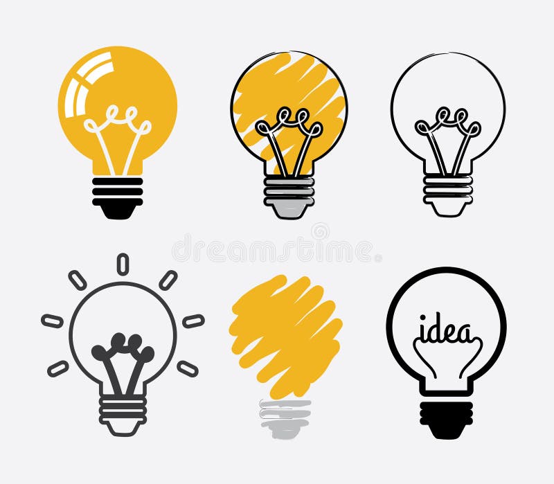 Flying bulb stock vector. Illustration of electric, wings - 1941534