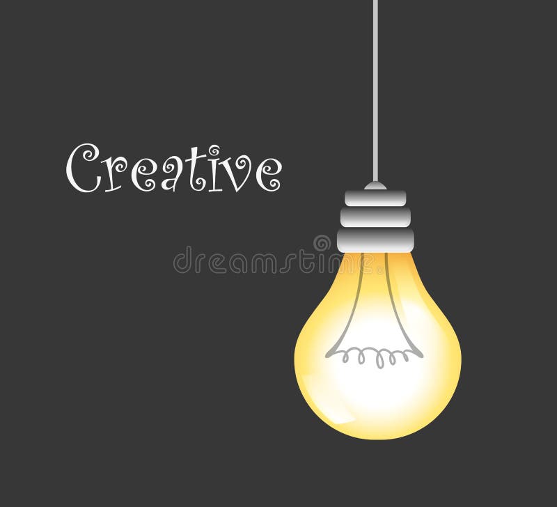 Bulb idea design stock illustration. Illustration of creativity - 49111846