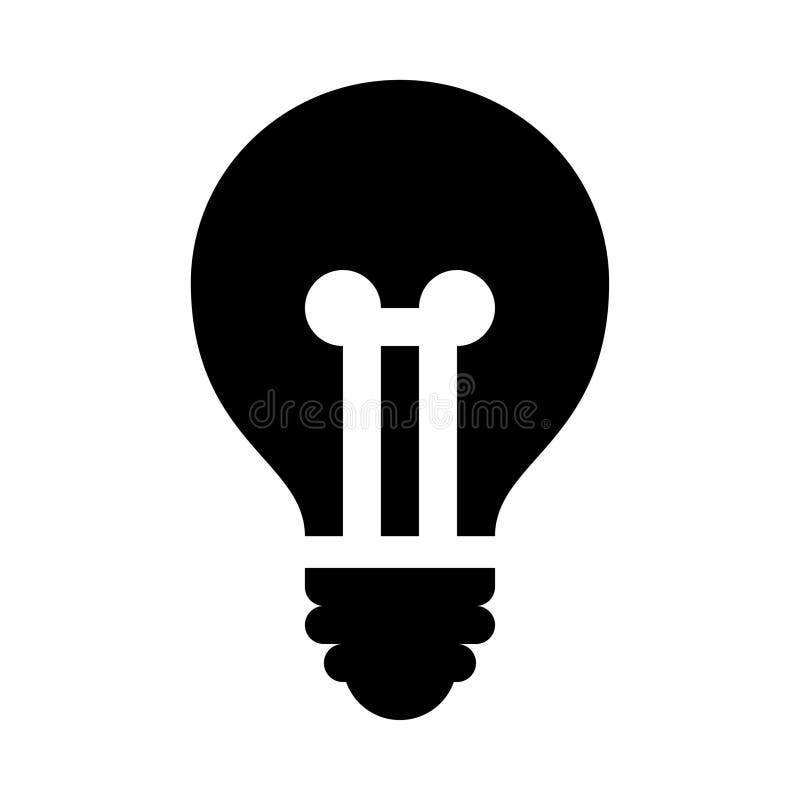 Bulb, Idea Icon stock illustration. Illustration of creativity - 376224904