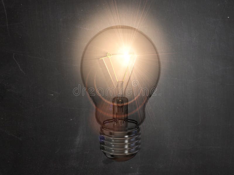 Bulb Idea Lamp Light Lights Incident Stock Illustration - Illustration ...