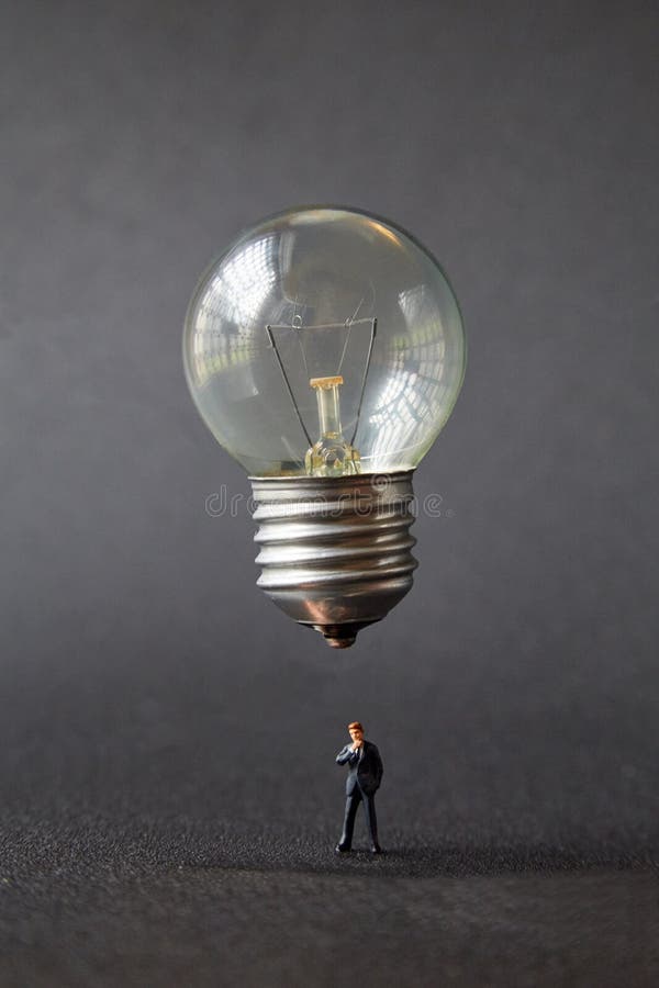 Little Man Light Bulb Above Head Stock Photos - Free & Royalty-Free ...