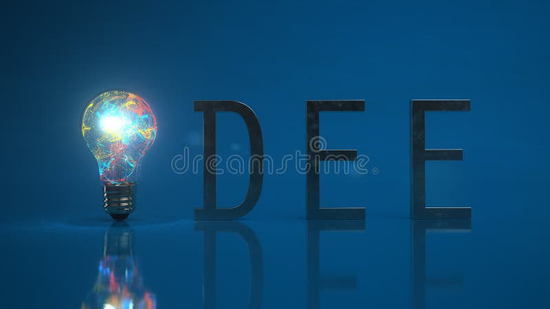 Bulb Idee stock illustration. Illustration of lamp, bulb - 266015912