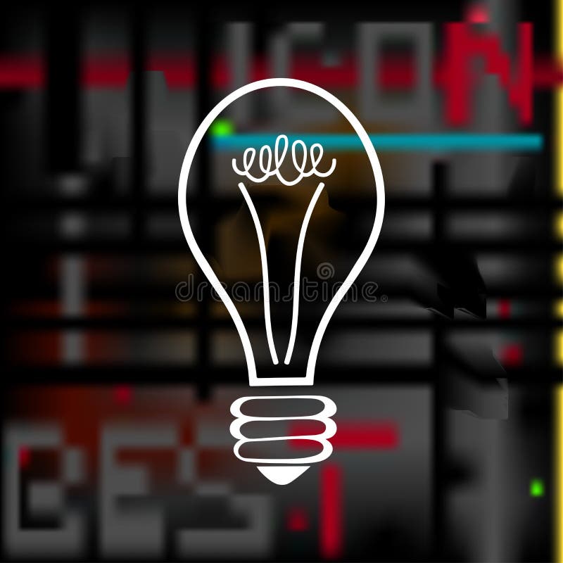 Bulb Isolated Icon. Light Bulb Filament Design Element Stock ...