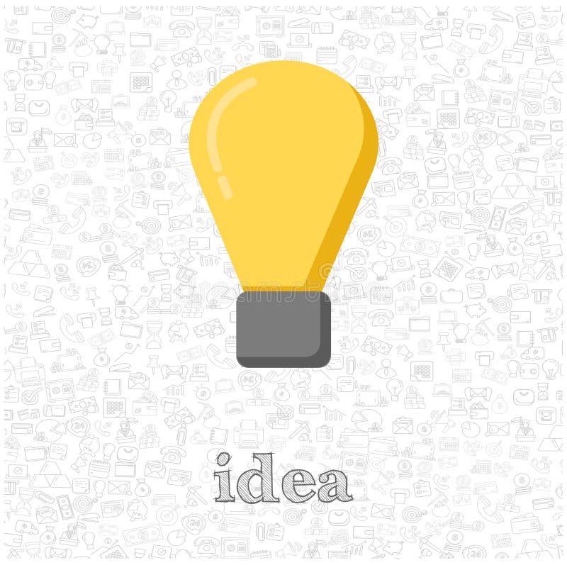 Bulb Isolated Flat Illustration. Bulb Design Element for Illustration ...