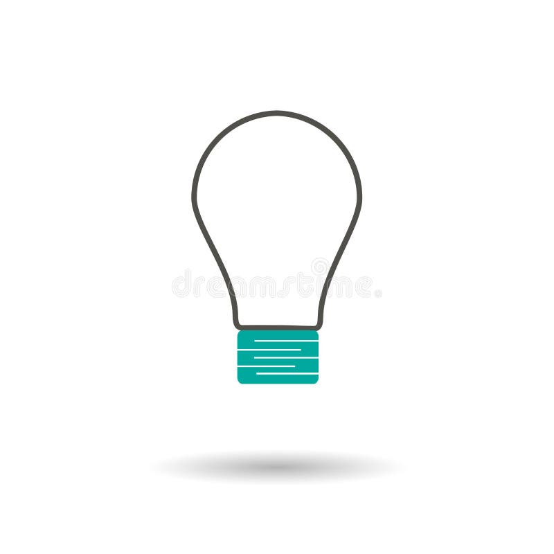 Bulb Isolated Icon. Light Bulb Filament Design Element Stock ...