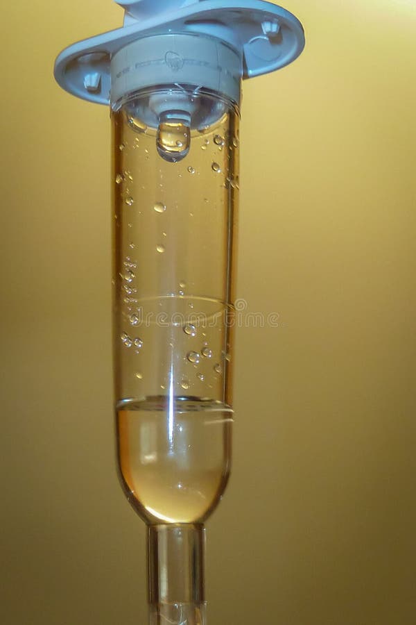 Close-up of IV Drip Bulb stock photo. Image of fluid - 190716780