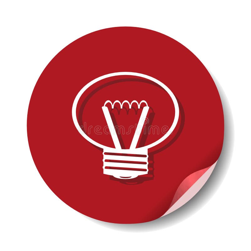 Bulb label, illustration stock illustration. Illustration of event ...