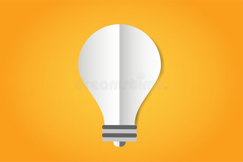 Bulb Lamp Light Idea Vector Background Stock Vector - Illustration of ...