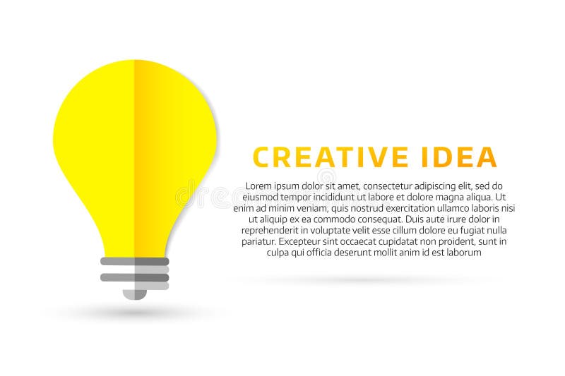 Bulb Lamp Light Idea Vector Background Stock Vector - Illustration of ...