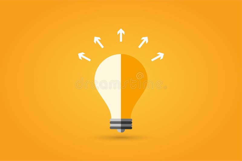 Bulb Lamp Light Idea Vector Background Stock Vector - Illustration of ...