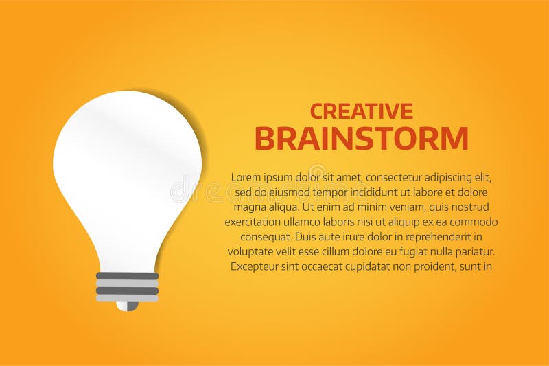 Bulb Lamp Light Idea Vector Background Stock Vector - Illustration of ...