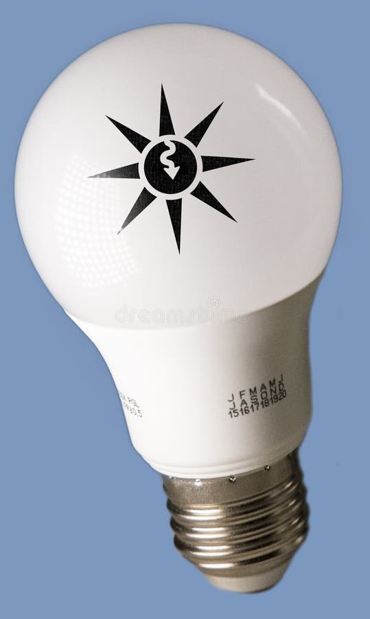 Bulb Lamp sun power icon stock photo. Image of electricity - 135102780