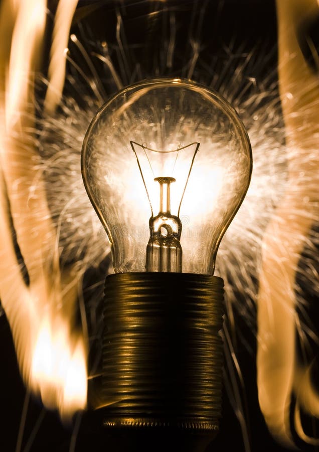 Amazing Explosion of a Burning Light Bulb with Splinters and Smoke ...