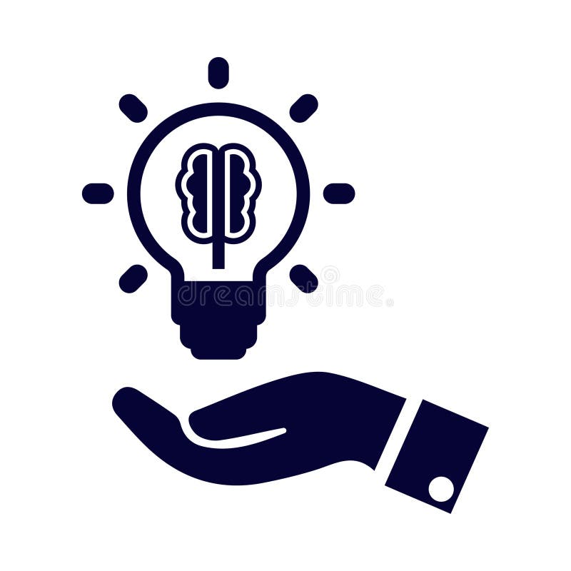 Bulb, Light Bulb, Brain, Hand, Human Brain, Creative Idea Care Icon ...