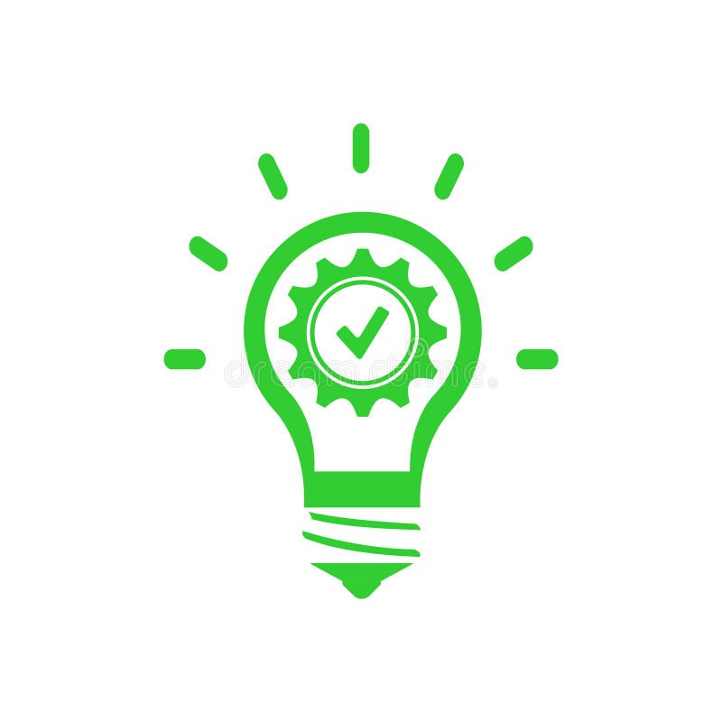 Bulb, Light, Business Creative Solutions Green Icon Stock Vector ...