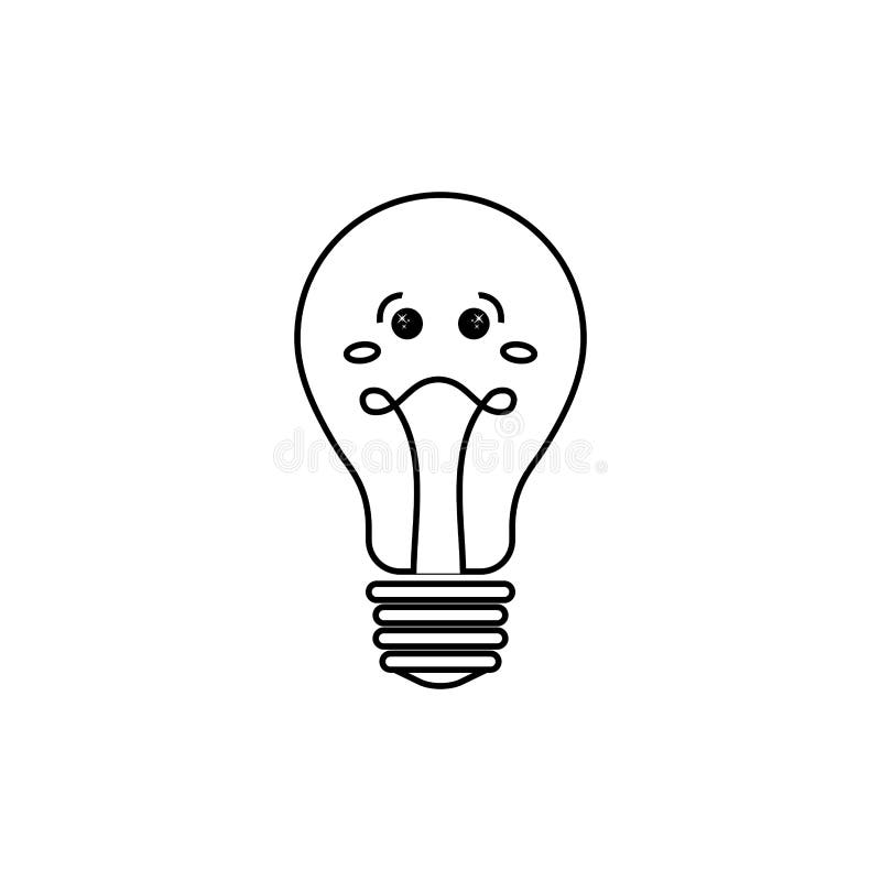 Sad Light Bulb Cartoon Stock Illustrations – 371 Sad Light Bulb Cartoon ...