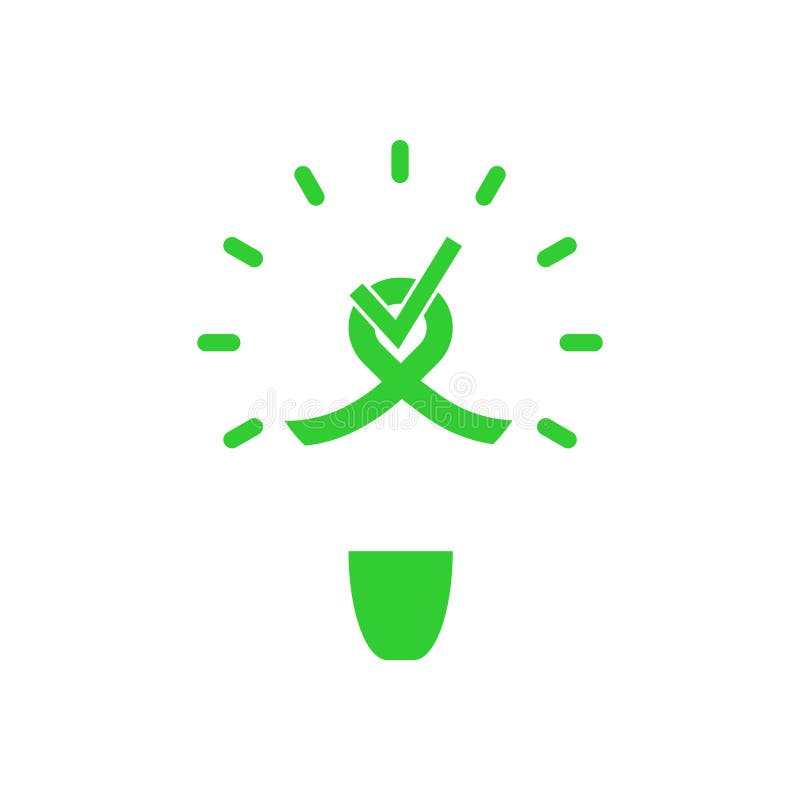 Bulb, Light, Creative Business Solutions Green Icon Stock Vector ...