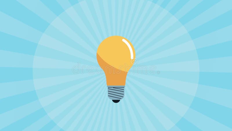 Idea Animation: Burning Light Bulb, Business Concept Stock Video ...