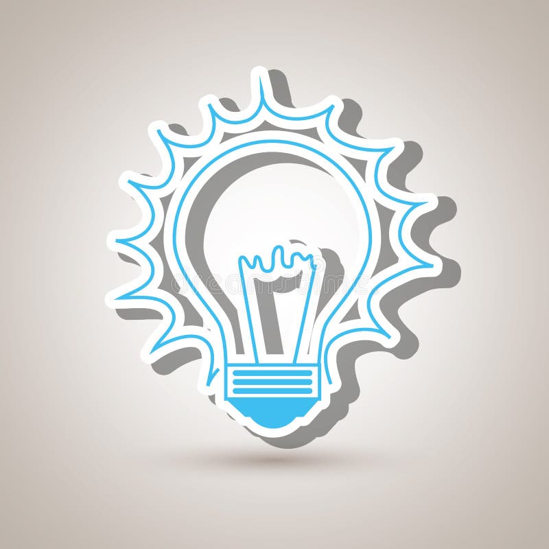 Bulb light design stock illustration. Illustration of illuminated ...