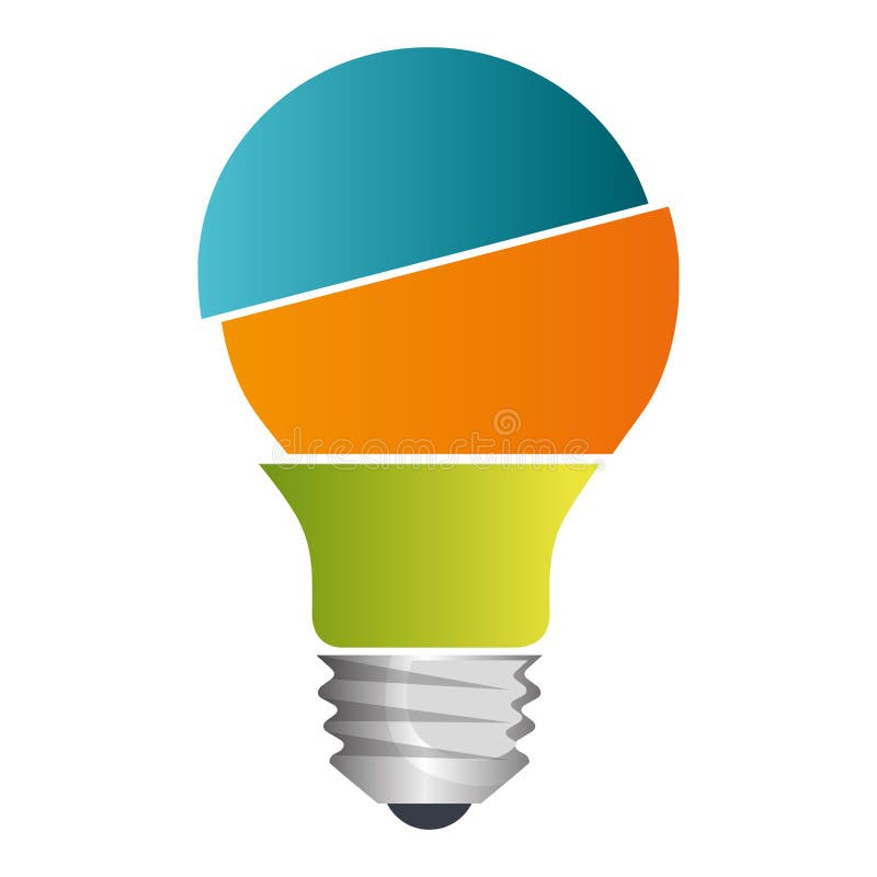 Bulb Light Emblem Isolated Icon Stock Vector - Illustration of symbol ...