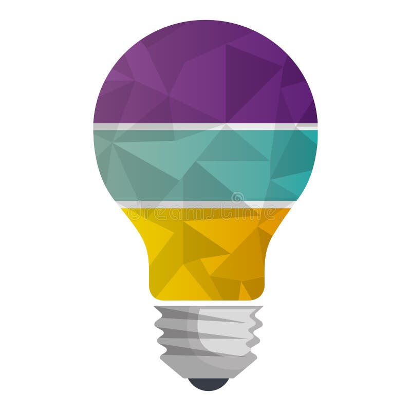 Emblem with Bulb Light with World Map and Leaves Stock Vector ...