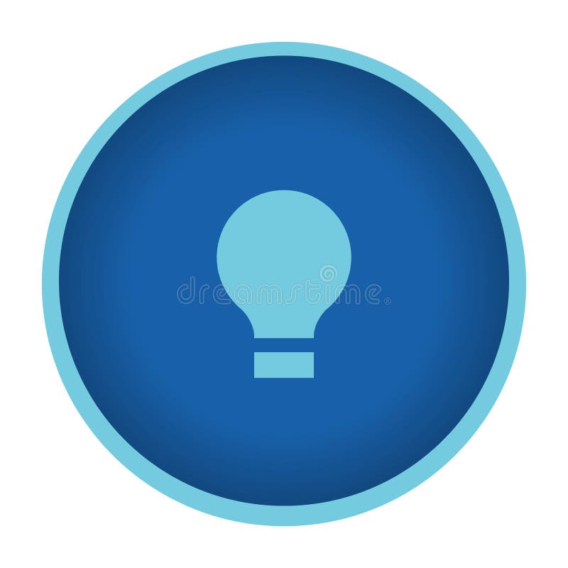 Bulb light energy button stock vector. Illustration of electric - 258932491