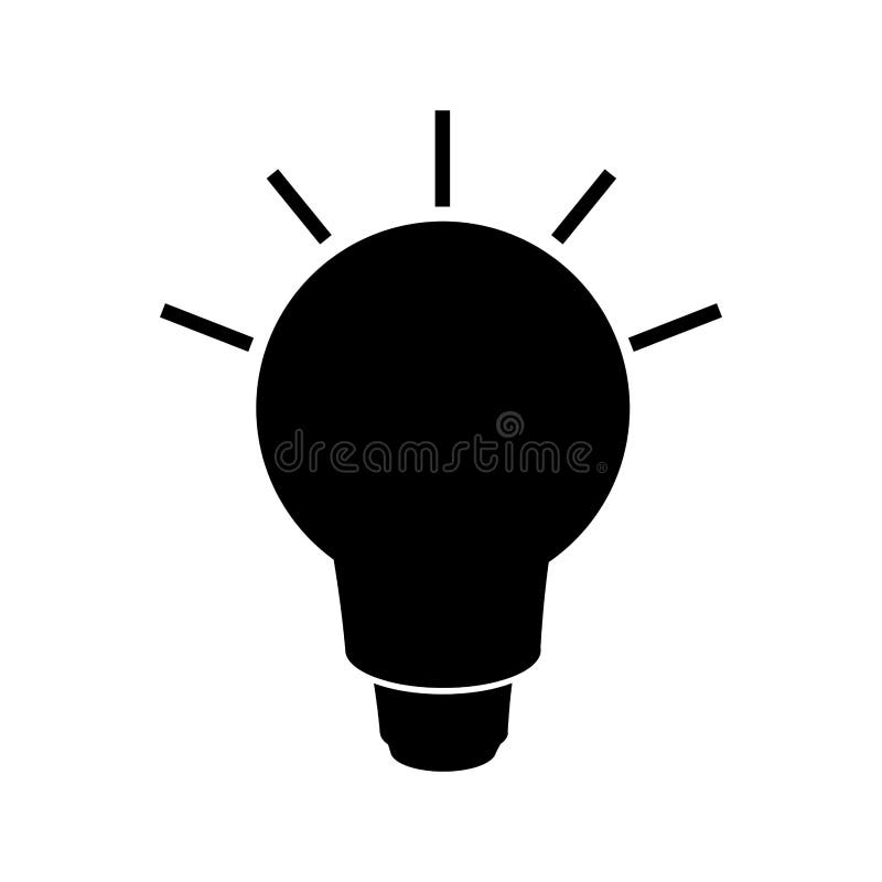 Bulb light energy icon stock vector. Illustration of lightbulb - 81497029