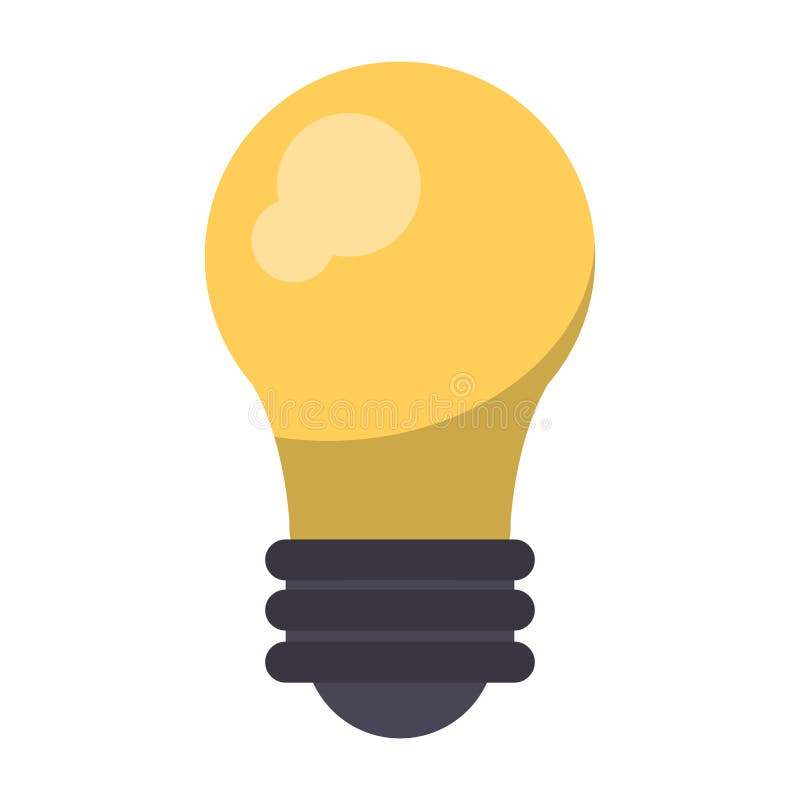 Bulb light energy symbol stock vector. Illustration of symbol - 145163500