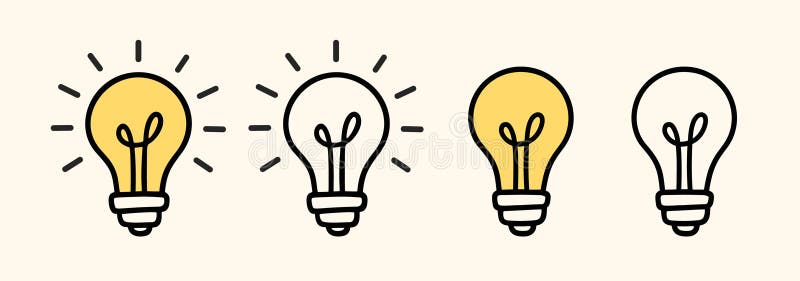 Light Bulb Line Sketch Icon Stock Illustrations – 8,001 Light Bulb Line ...
