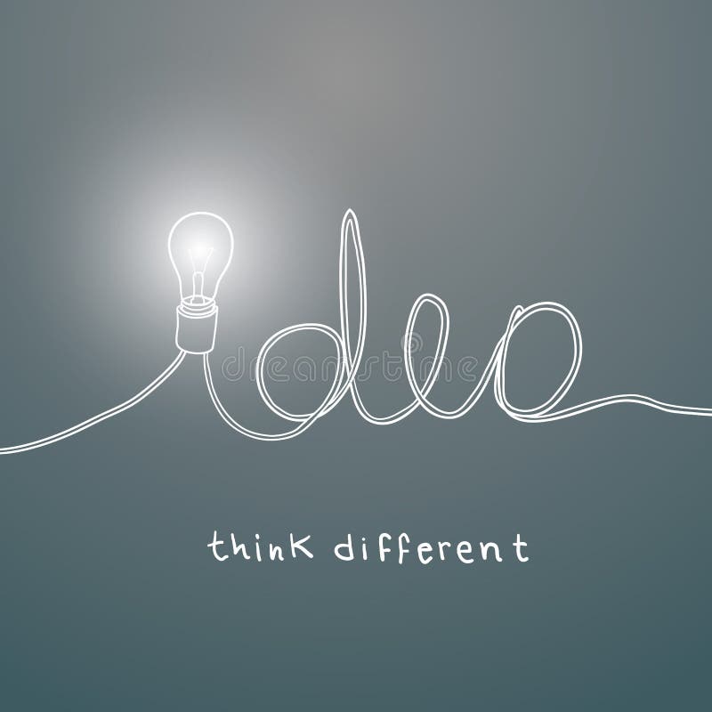 Bulb light idea stock illustration. Illustration of illuminated - 42354428