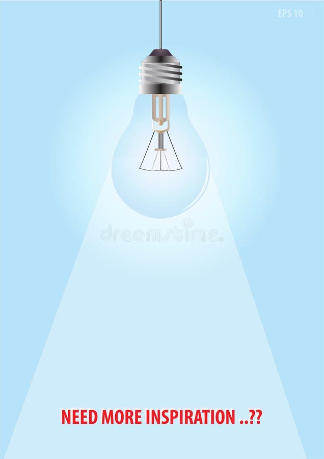 Bulb Light of Inspiration Illustration Stock Illustration ...