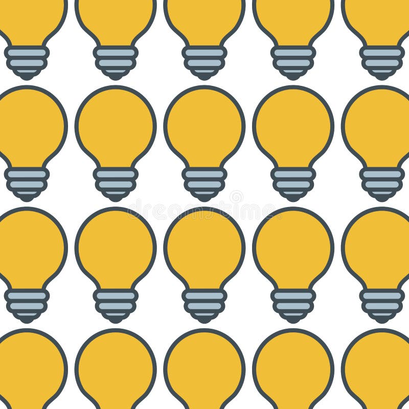 Bulb light pattern icon stock illustration. Illustration of solution ...